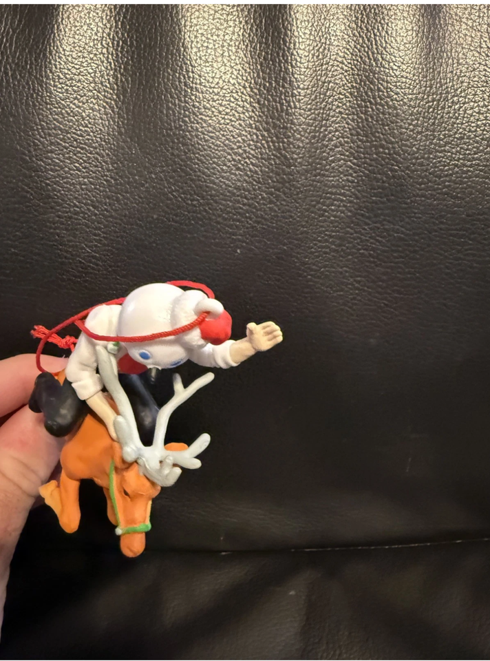 Rare jack in the box restaurant Christmas ornament Vtg 90 Jack Riding ...
