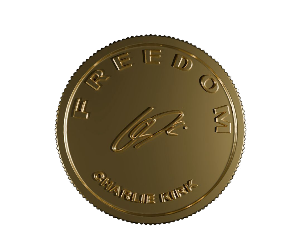 OFFICIAL CHARLIE KIRK FREEDOM COIN TURNING POINT USA, PRE-ORDER SHIPS ...