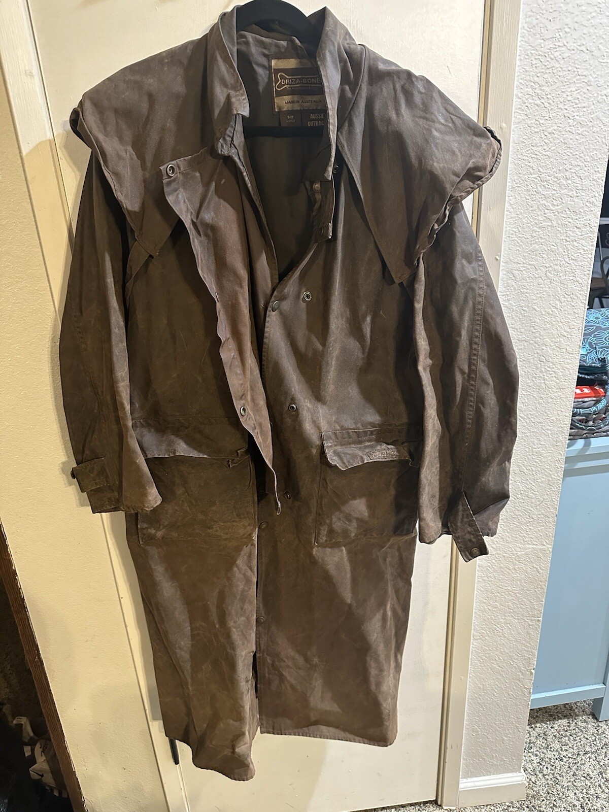 Driza-Bone Canvas Duster Adult Size Large Brown Waxcl… - Gem