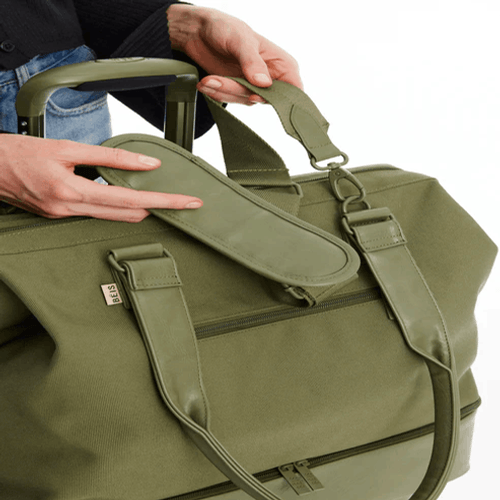 NWT Beis Mini Weekender in Olive Green | eBay
