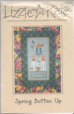 #066 SPRING BUTTON UP by Lizzie Kate Cross Stitch Kit | eBay