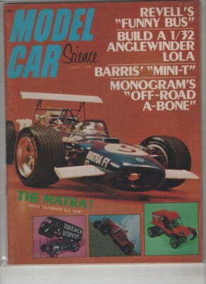 Model Car Science Mag Revell's Funny Bus & Barris' Mini-T August 1970 ...