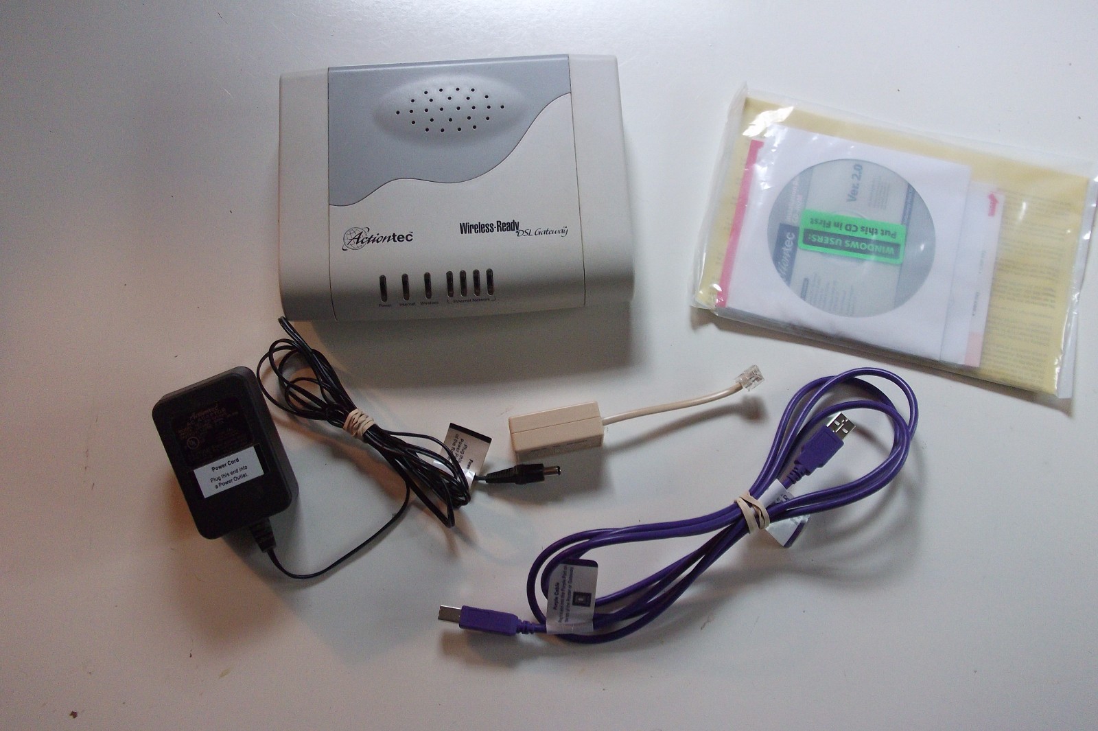 Qwest External USB Wireless Ready DSL Modem Actiontec R1524SU Broadband ...