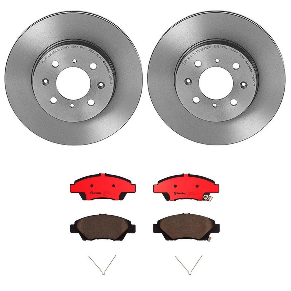 Brembo Brembo ceramic brake pad and UV coated vented brake disc kit | eBay
