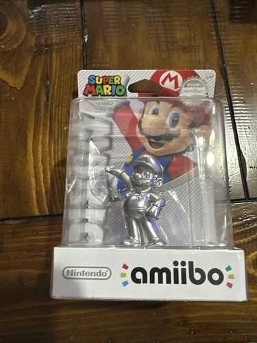 NIB - Nintendo Amiibo Super Mario - Silver Mario Edition SEALED | eBay