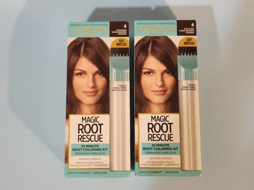 2× LOREAL Paris Magic Root Rescue Dark Brown Shades 10 Min Root ...