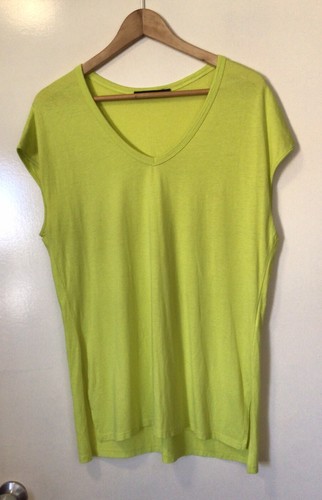 WOMENS SPORTSCRAFT CHARTREUSE LONG TEE SIZE M | eBay Australia