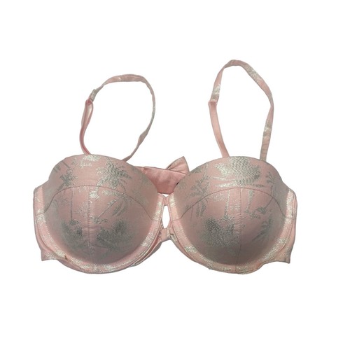 Victoria's Secret Designer Collection Pink & Silver Palm Push Up Bra ...