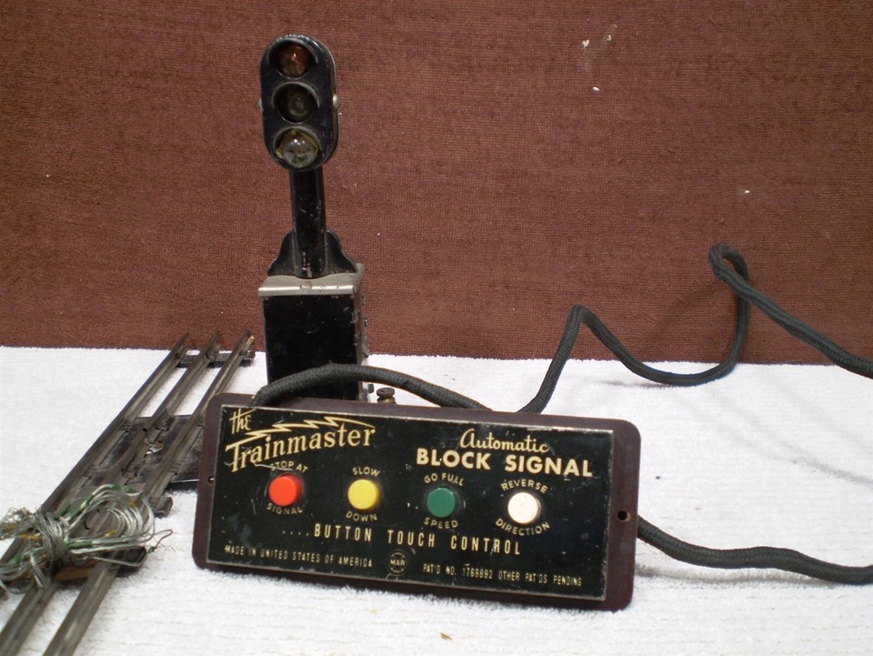371) Rare Marx Trainmaster Automatic Block Signal w/ Electronic Brain ...