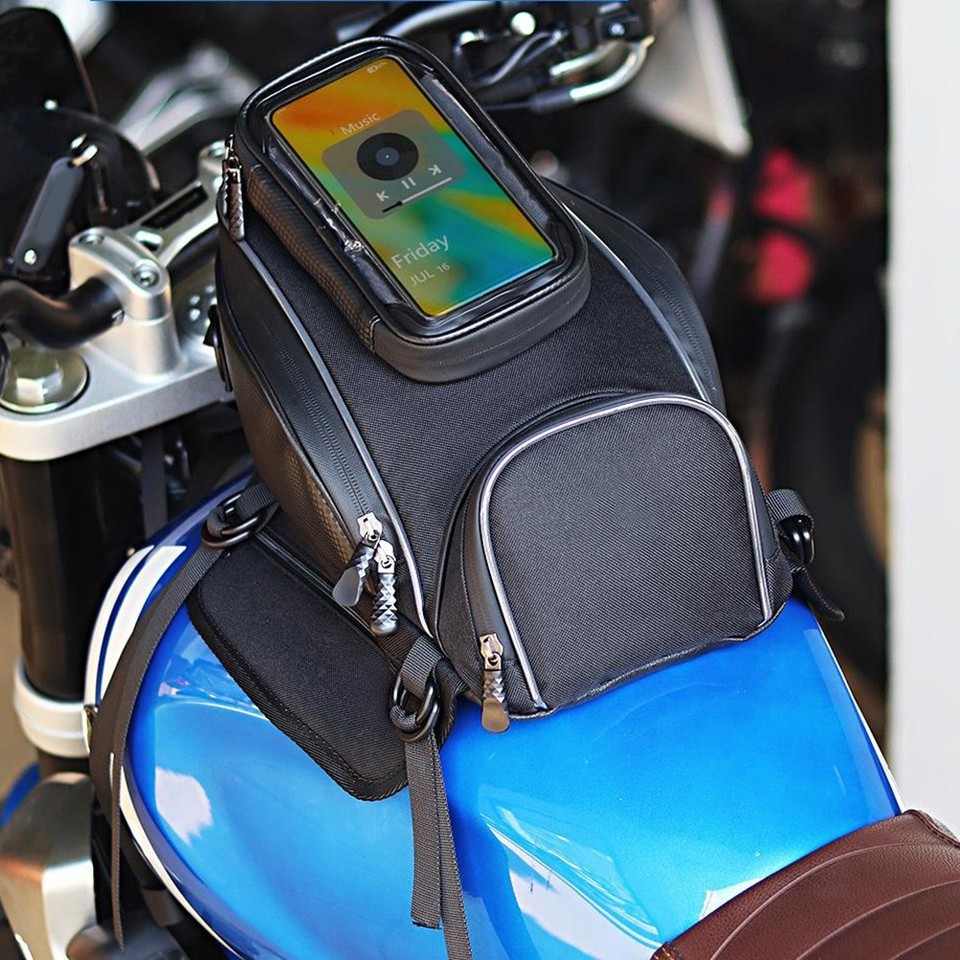 Motorcycle Phone Holder Tank Bag for Motorbike Storage and Organization ...