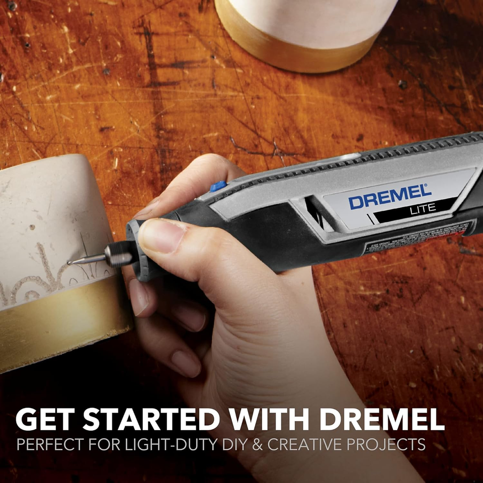 Dremel Lite 7760 N/10 4V Cordless Rotary Tool - USB Rechargeable 10 ...