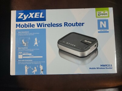 Mobile Wireless Router ZyXEL MWR211 802.11n Battery Powered, 3G/4G ...