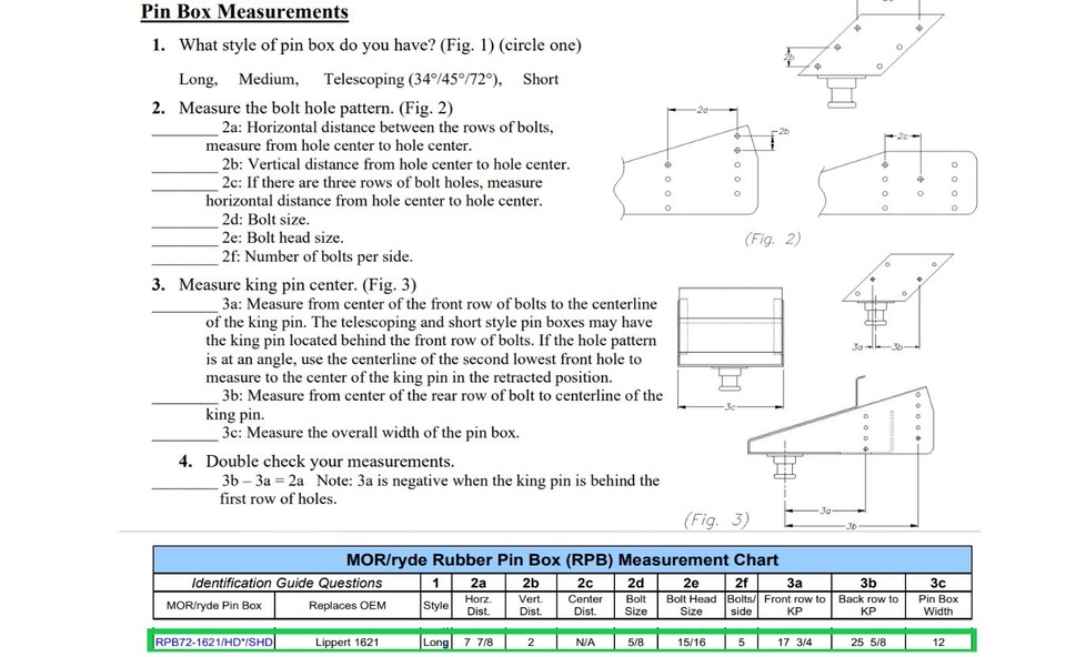 MORryde 5th Wheel Rubber Pin Box RPB72-1621HD-05-SLV Anti-Chucking ...