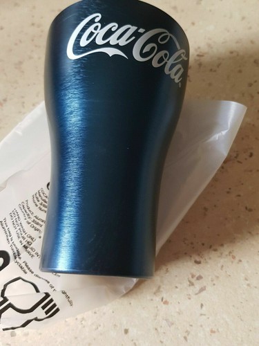 4 x COCA COLA MCDONALDS 2020 BLUE ALUMINIUM DRINKING CUPS LIMITED ...