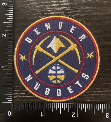Denver Nuggets 2.75” NBA Patch Iron/Sew On Basketball Embroidered ...