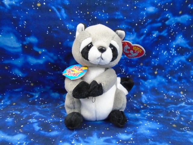 Ty Beanie Baby 2.0 Ricky The Raccoon 6 Inch MWMT S Stuffed Animal Toy ...