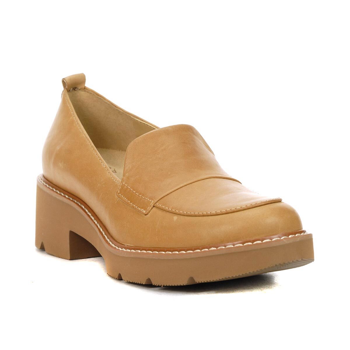 Naturalizer Darry Toffee Natural Leather Loafers | eBay