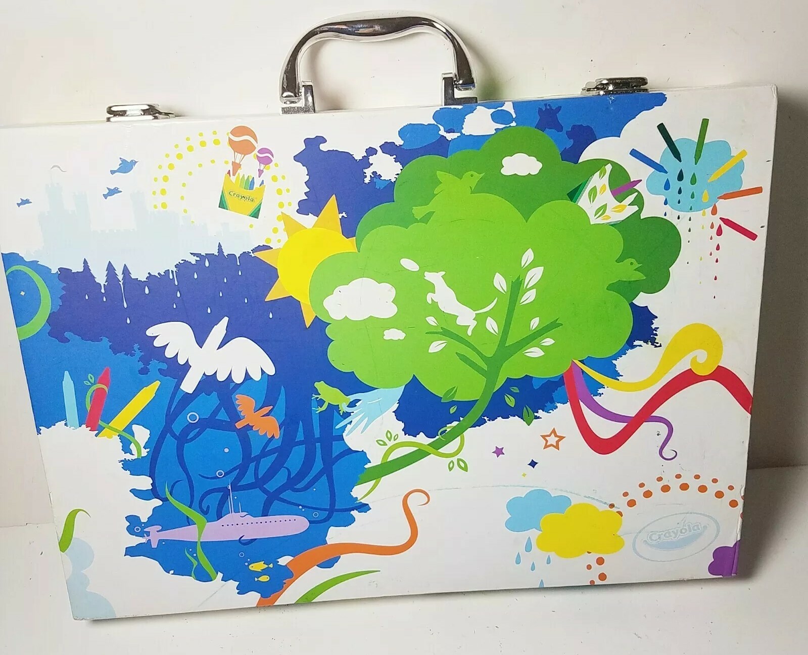 2013 Crayola Decor Art Briefcase Coloring Drawing Set Draw Paint EMPTY ...