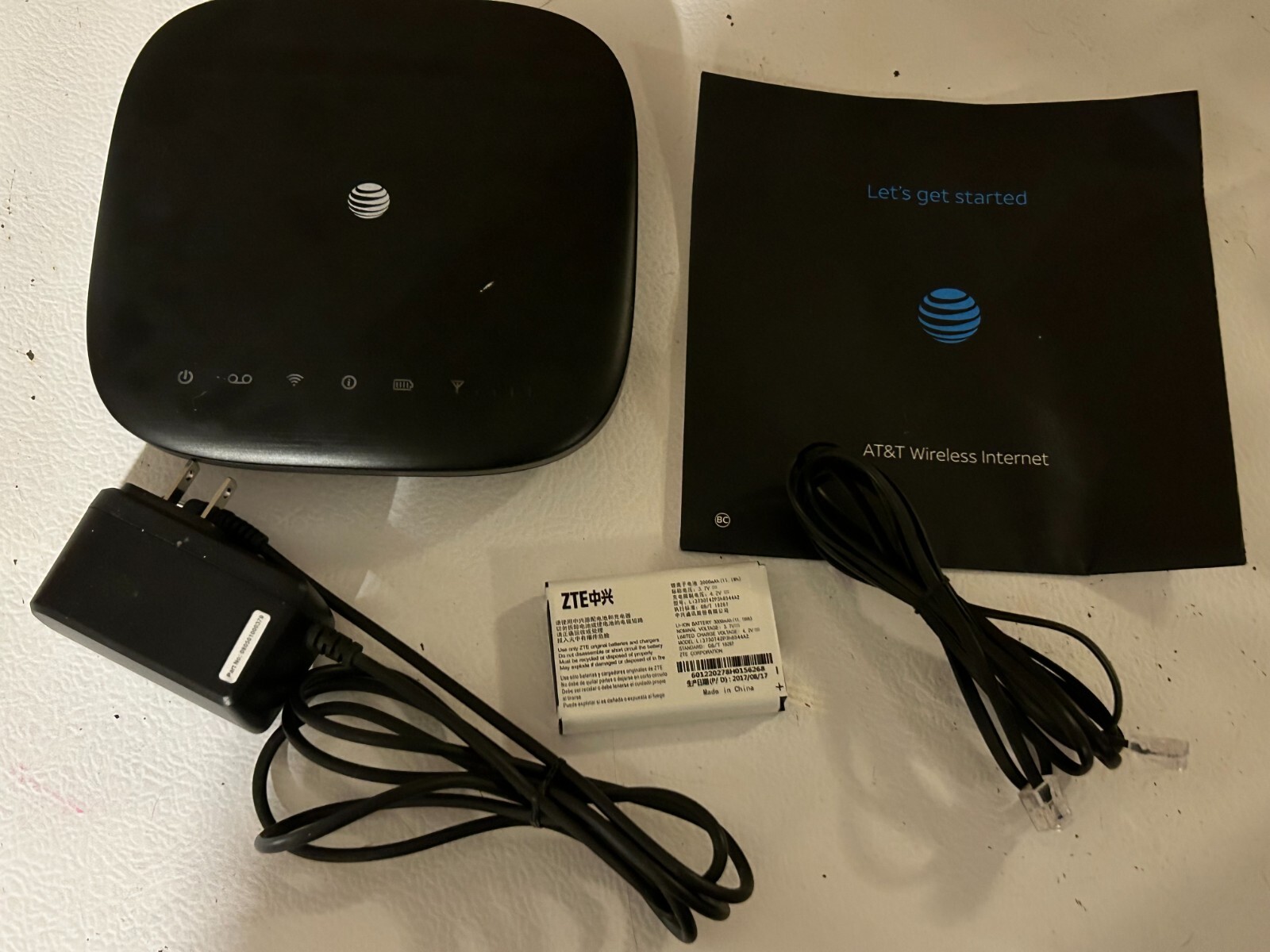 AT&T ZTE MF279 Home Wireless WiFi 4G LTE Phone and Internet Router Base ...