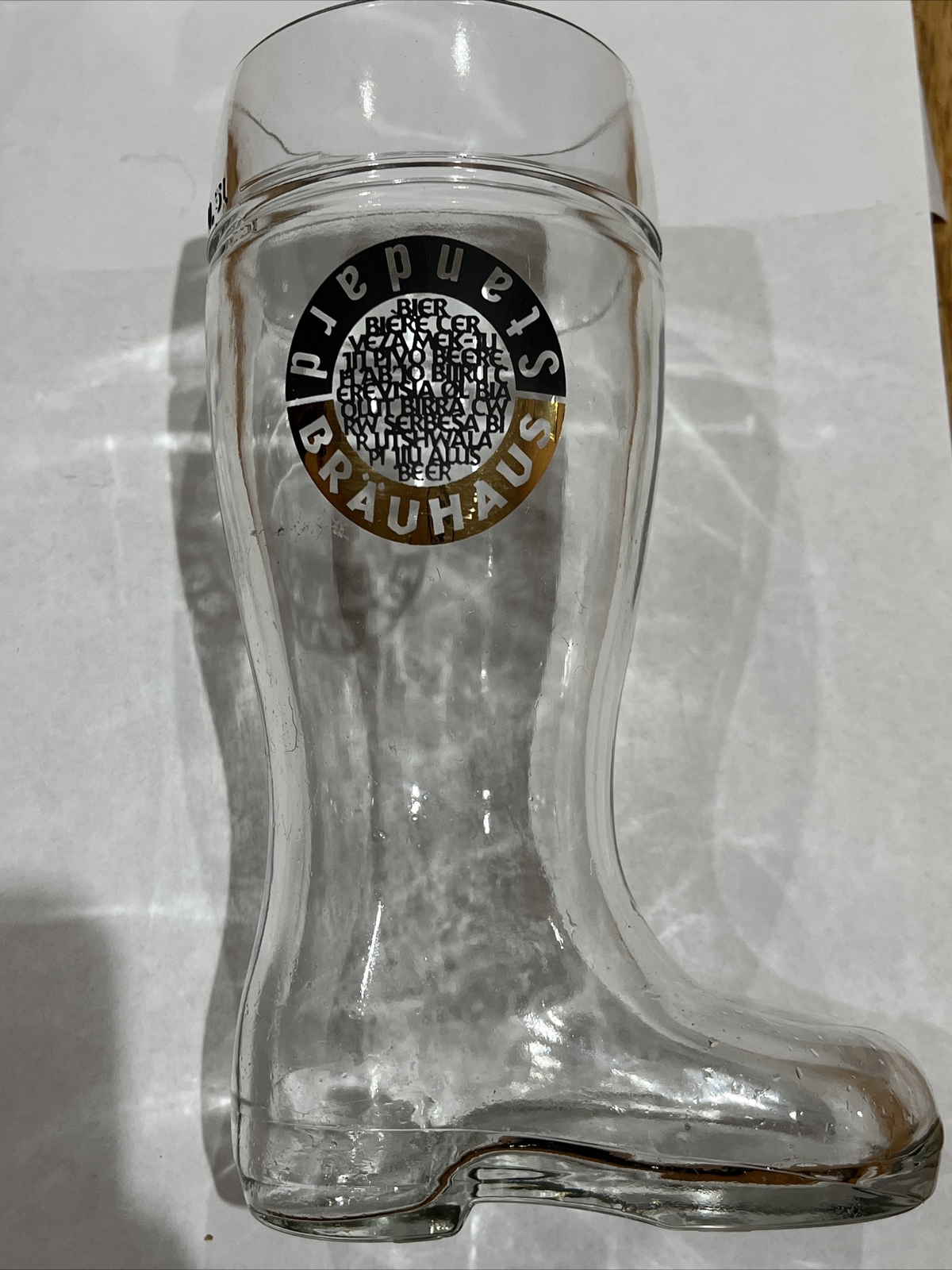 Brauhaus Bier Stein Glass Boot Stein | eBay