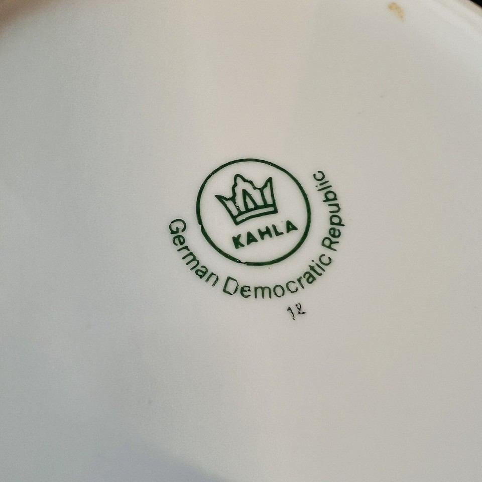 Kahla Porcelain Dresden Flowers Style Cache Pot Planter Made in Germany ...