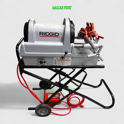 RIDGID 1822-I AUTO CHUCK PIPE THREADING MACHINE, (REFURBISHED BY EASTEX ...