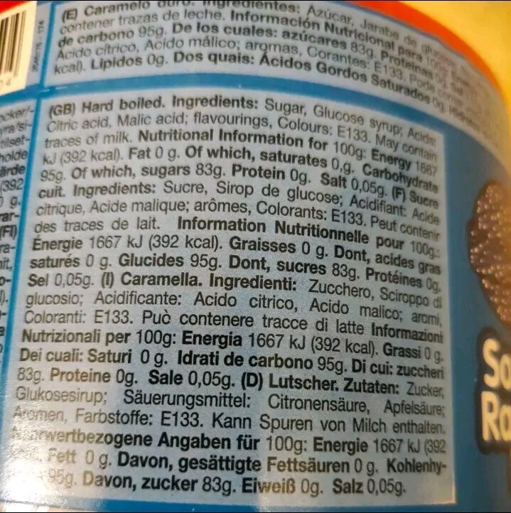 Vidal Lollipops Sour Blue Raspberry Pack of 150. TIKTOK VIRAL VIDAL ...