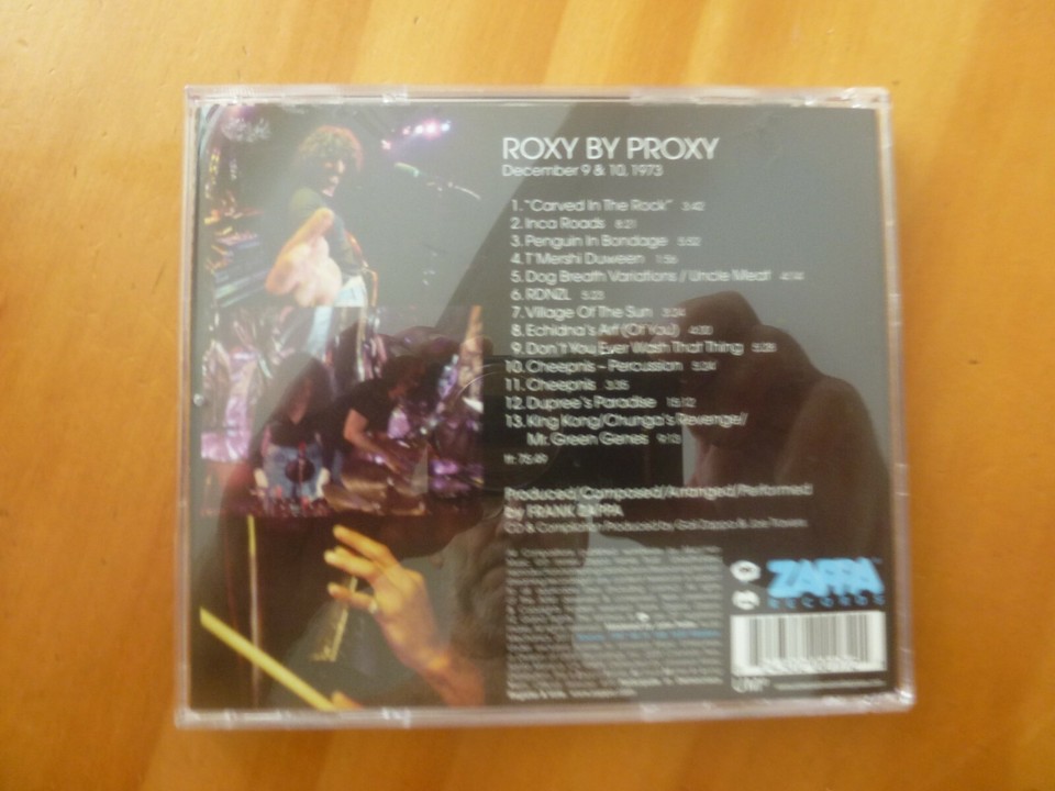 ZAPPA/MOTHERS - ROXY BY PROXY BRANDNEW CD 2014 | eBay