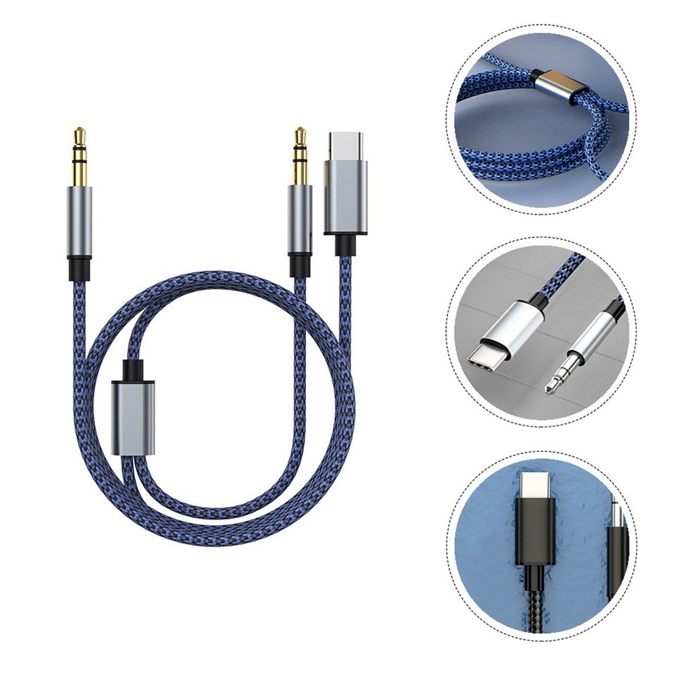 1pc Vehicle-mounted USB Type C Connector Wire Audio Cable (Assorted ...