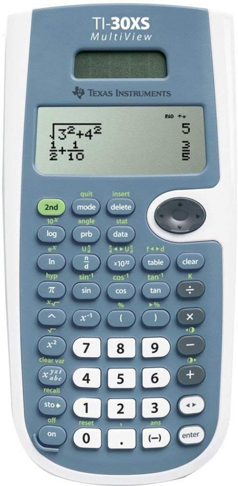 16-Digit LCD Engineering Calculator with MathPrint and Toggle Key ...