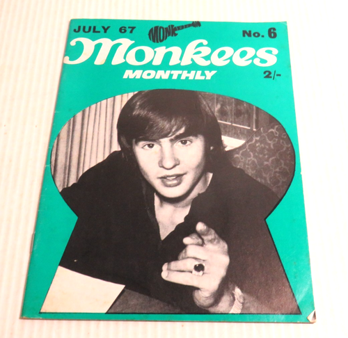 The Monkees Monthly Fan Photo Magazine July 1967 No. 6 Davy Jones | eBay