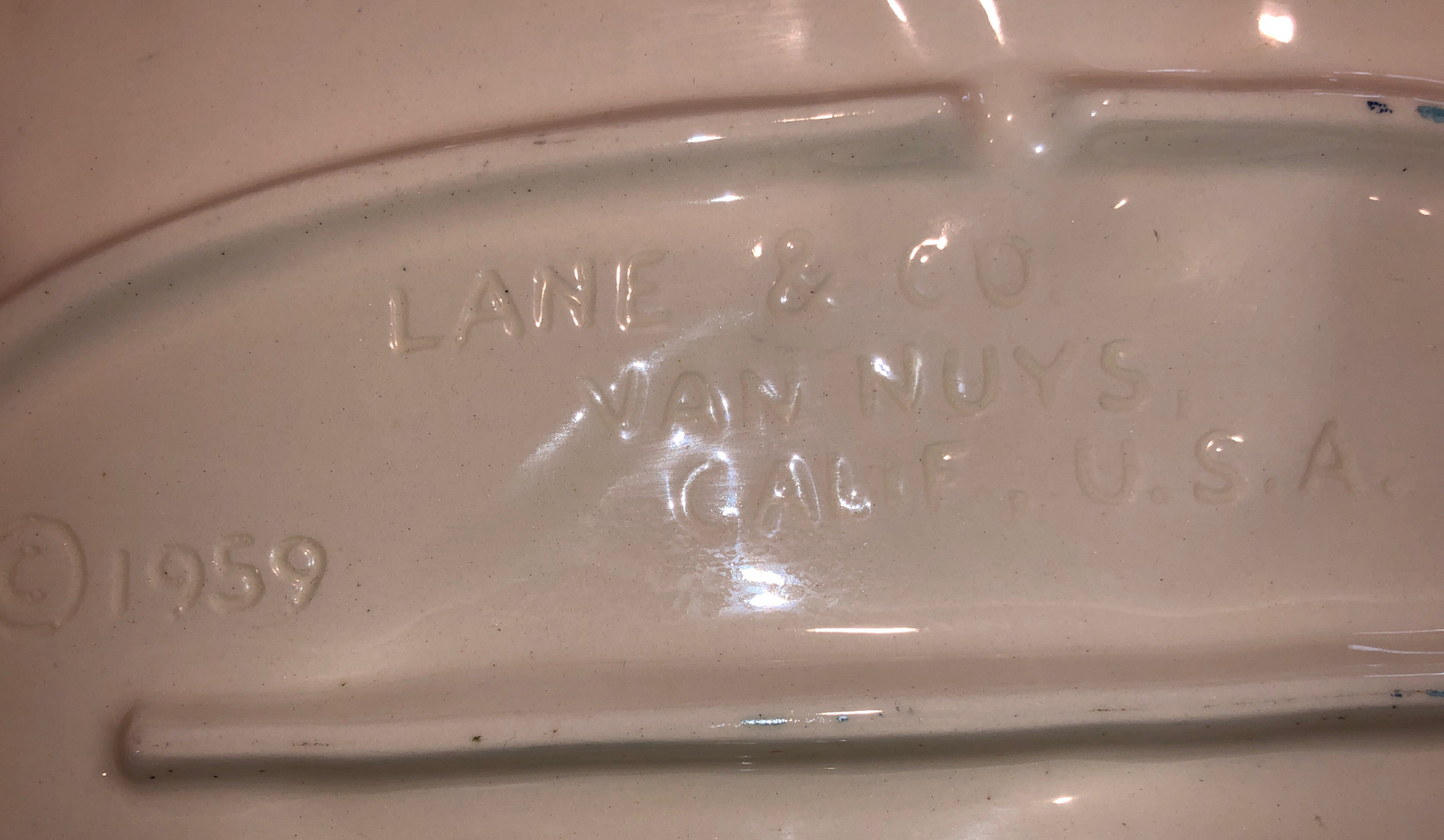 1959 LANE & CO. VAN NUYS CALIFORNIA POTTERY PLATTER ROOSTER 18" | eBay