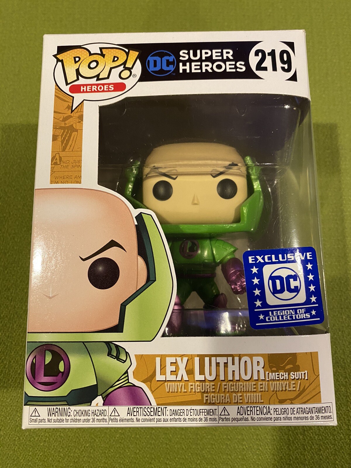 Funko Pop Lex Luthor (Mech Suit) #219 DC Legion of Collectors Exclusive ...