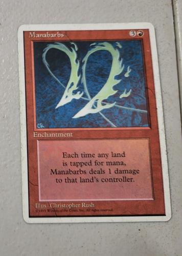 MTG Manabarbs 4th Fourth Edition 212/379 Regular Rare LP Free Shipping | eBay