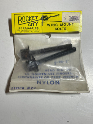 Rocket City Wing Mount Bolts #22 MIB R/C Model Airplane Helicopter | eBay
