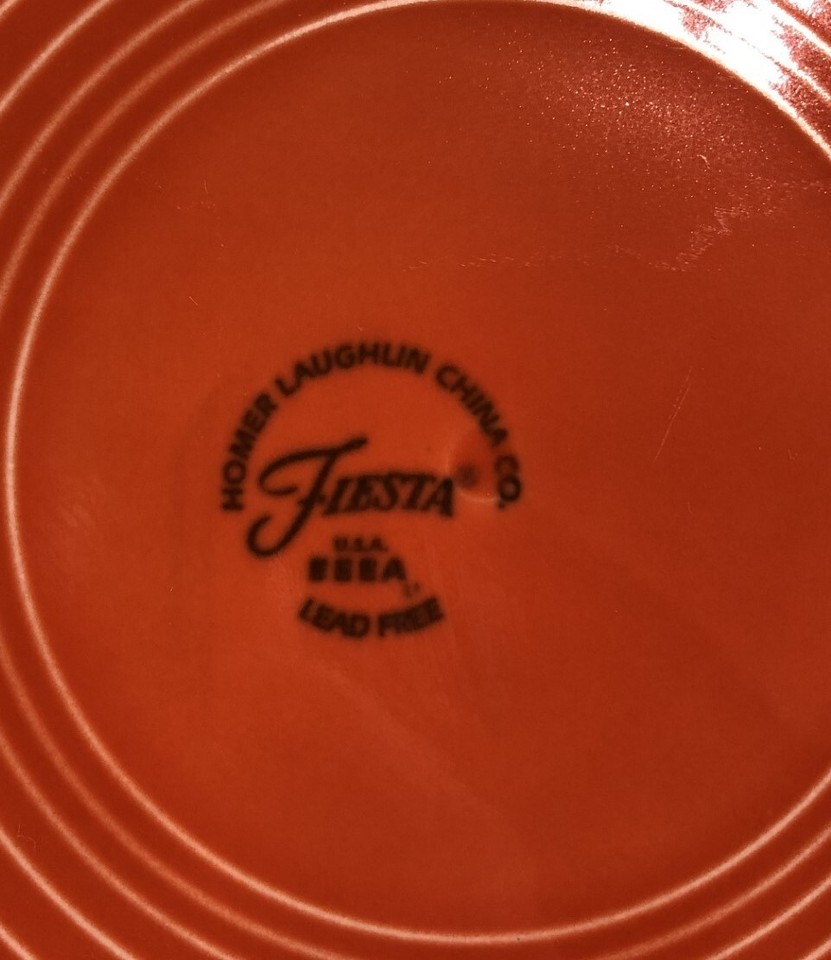 Fiestaware Poppy Dinner Plate Fiesta Orange 10.5 inch Plate | eBay