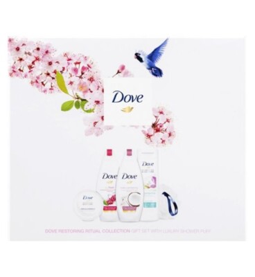 Dove Restoring Ritual Collection 5-Pieces Gift Set, Luxury Shower Puff💥 ...