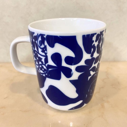 New MARIMEKKO Ruudut Coffee Mug Cup 70th Anniversary ver. Blue White ...