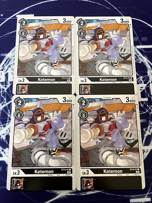 x4 Kotemon ST13-07 C Starter Deck -13 RagnaLoardmon Digimon TCG | eBay