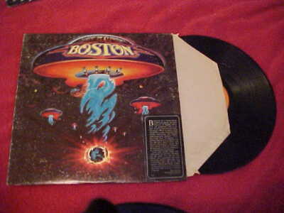 BOSTON SELF TITLED 1ST PRESSING W/ ROLLING STONE HYPE STICKER RECORD ...