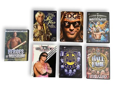 AWA World Wrestling Set of 7 , Bret Hart, EDGE - 17 DVDs Total ...