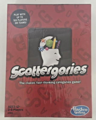 Hasbro Gaming Scattergories Board Game Original Version Brand New ...