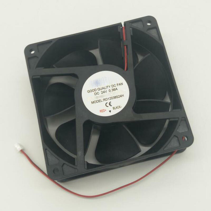 For RD12038S24H DC 24V 0.36A 120x120x38mm 2-wire Server Cooler Fan | eBay
