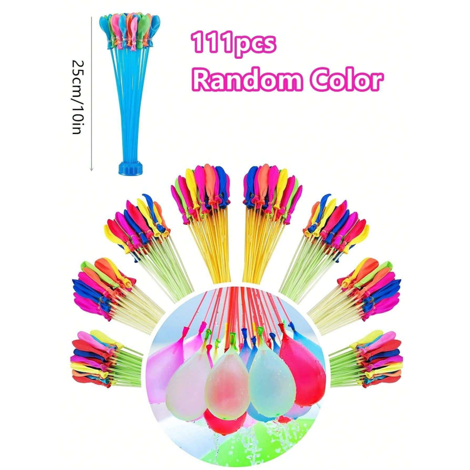 111pcs Water Balloon Bomb Balls for Summer Water Game & Water Party Fun ...