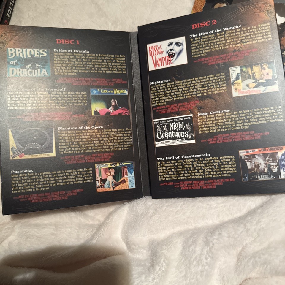 Hammer Horror Series (Universal DVD set) The Franchise Collection | eBay