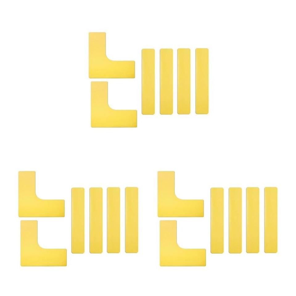 6 Pcs Tennis Court Markers Line Ground Label Sports Supplies Sticker ...