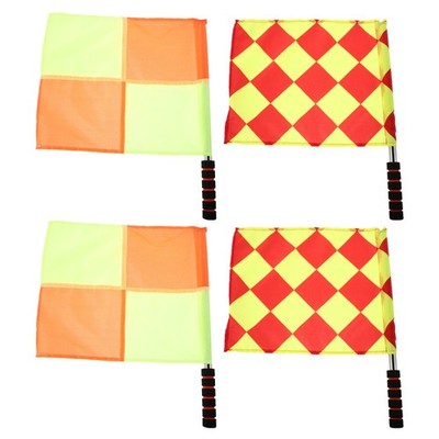 4 Pcs Track and Field Referee Flag Linesman Hand Flags Assistant | eBay ...