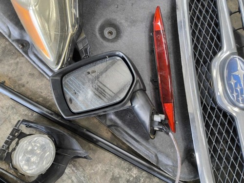 Driver Side View Mirror Power Non-heated Moulded Black Fits 15 IMPREZA ...