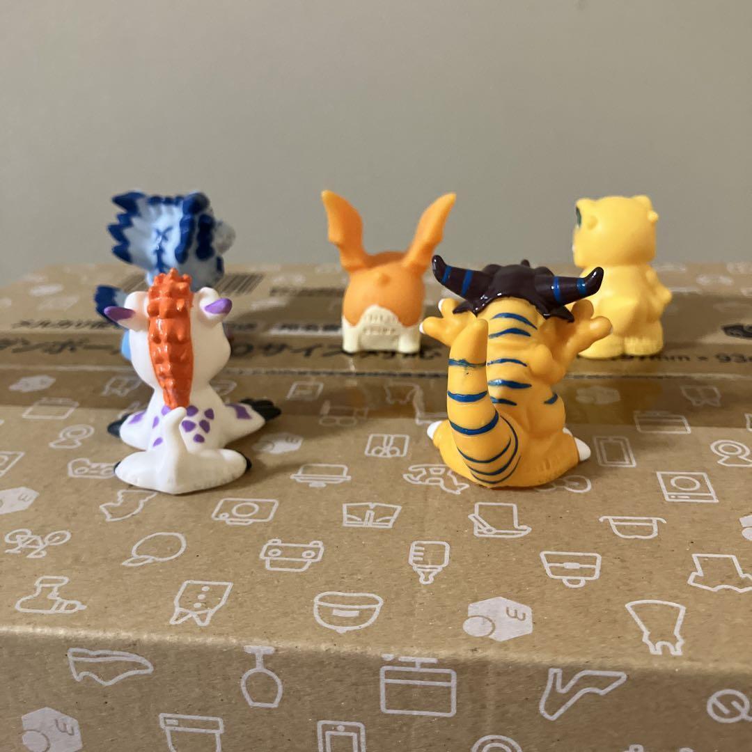 Digimon Finger puppet Gomamon Greymon Agumon Patamon Lulumon Retro Lot ...