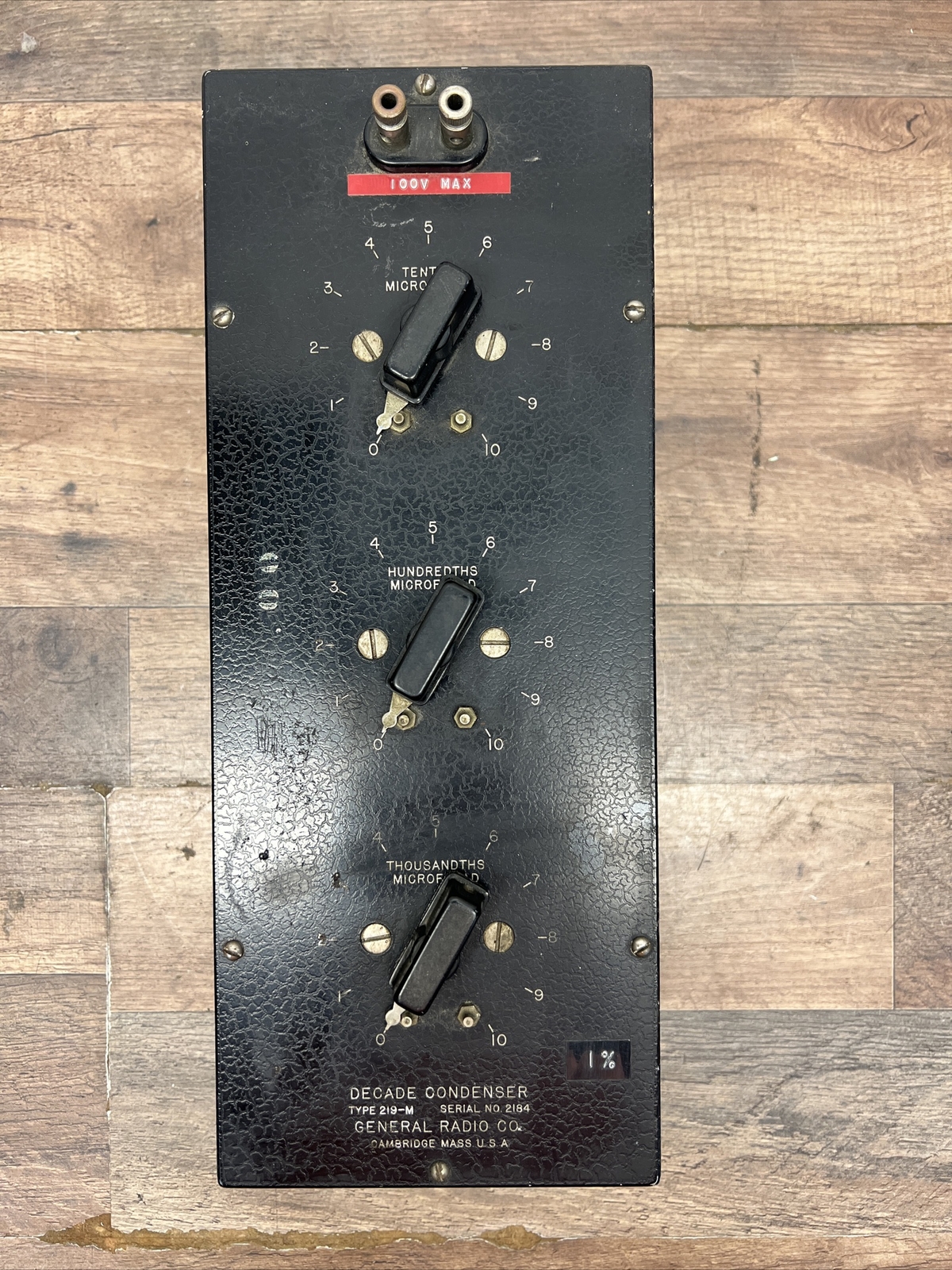 General Radio Company Decade Condenser Type 219 K Serial No 8749 for ...